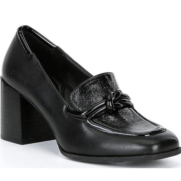 ANTONIO MELANI | Shoes | Antonio Melani Hale Leather Block Heal Loafer ...